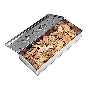 Dyna-Glo DG9SB-D Stainless Steel Hinged SS Smoker Box, Silver