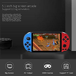 X12 Handheld Game Console 5.1 inch Handheld Game Video Player Dual Rocker 8G Built-in 3000 Game Console Support Archive Function