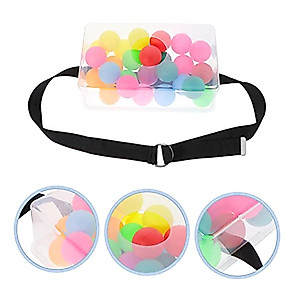 CLISPEED 3 Sets Shaking Prop Twerk Children Ability Outdoor Pingpong Parent-Child Kids Reaction Interactive Hand-Eye Coordination Toys Waist Ball Kit Plaything of Eye Pong Cognitive Belt