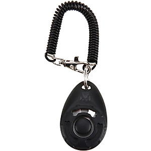 Black Clicker Easy to Use with Button Dog Training Accessories Agility Equipment,Training and Behavior Aids,Dogs