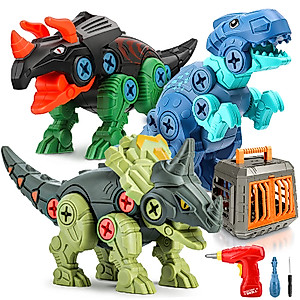 Take Apart Dinosaur Toys for Kids 3-5 5-7, Dinosaur STEM Learning Kids Toys Construction Building Sets, Dino Toy Christmas Birthday Gifts for Young Kids Boys Girls
