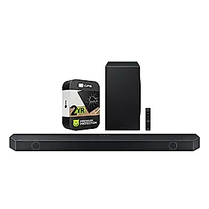 SAMSUNG HW-Q900C/ZA Q-Series 7.1.2 ch. Wireless Dolby Atmos Soundbar with Q-Symphony 2023 (Renewed) Bundle with 2 YR CPS Enhanced Protection Pack