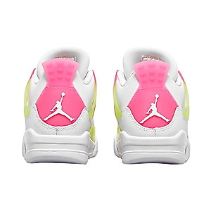 Jordan Big Kid's 4 Retro SE Lemon Venom White/White-Lemon Venom (CV7808 100) - 5