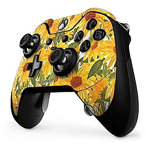 Skinit Decal Gaming Skin compatible with Xbox One Elite Controller - Officially Licensed Bouffants and Broken Hearts Sunflowers Design