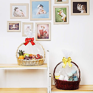 LazyMe Extra Large Jumbo Shrink Wrap Bags Cellophane Bags for Gift Baskets - 40x47 Inch Easter Basket Bags (10 pcs, XXXL)