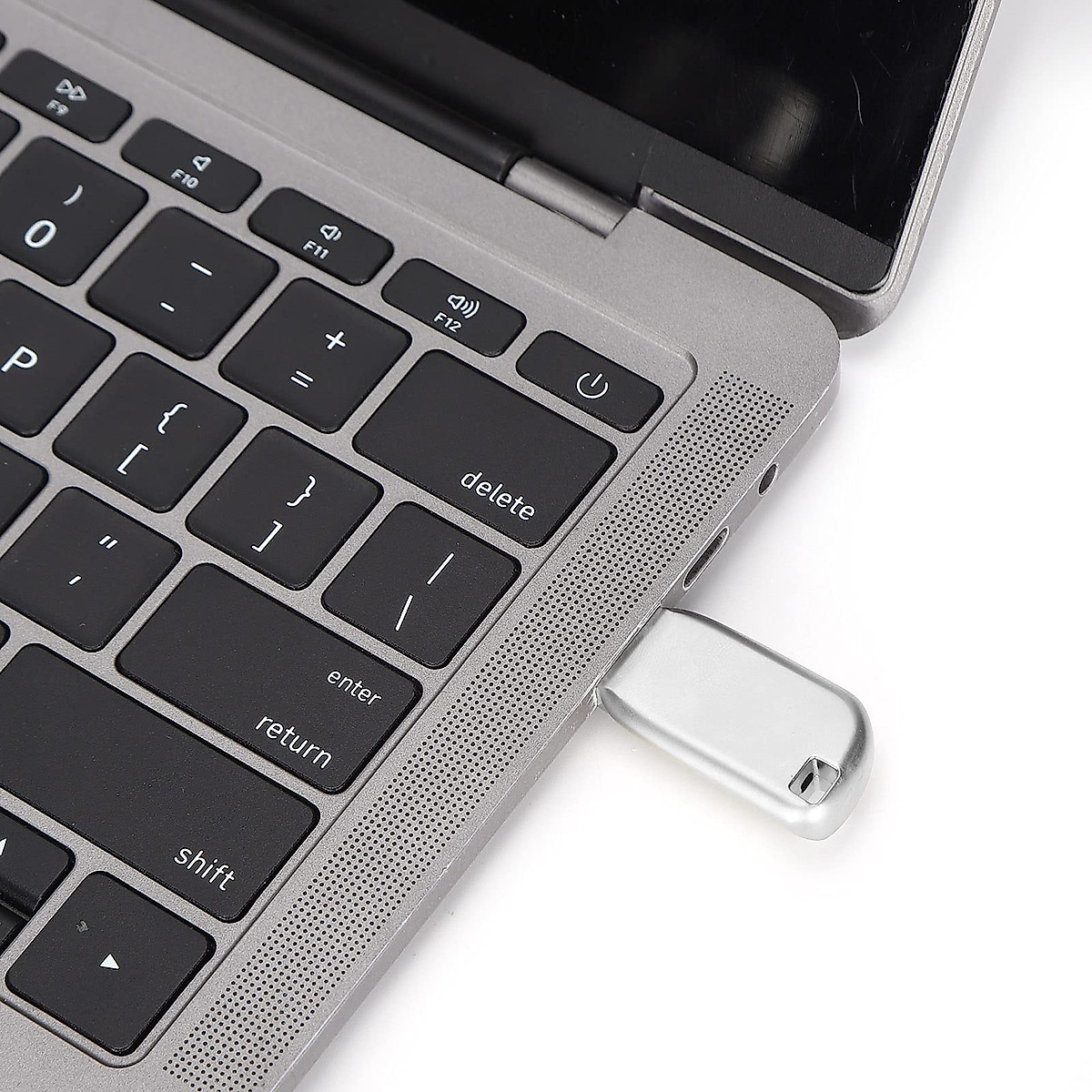 Lazmin112 Flash Drive,Metal Portable Uncovered 2.0 USB Thumb Memory Stick,Pen Drive, for Information Storage Data Transmission, 1/2/4/8/16/32/64/128 GB（Optional）(16g)