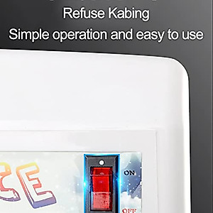 Ice Cube Makers, High Capacity Ice Maker, Commercial Cone machine250W, Stainless Steel Ice Machine with 4/11/18 Lbs Capacity, Ideal for Restaurant, Bars, Home and Offices,2L