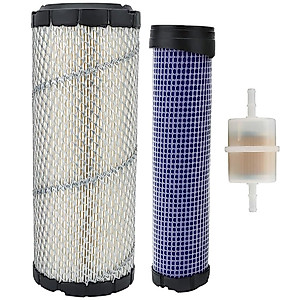 Annolai M131802 M131803 Inner Outer Air Filter for John D 717 727 737 777 797 1420 1435 1445 1545 1565 2305 Kawasaki 11013-7044 11013-7020 11013-7045 Kohler 25 083 01-S 2508304-S Donaldson P821575
