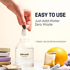 flowcheer Foaming Hand Soap Tablet Refills-12 pack Makes 96 fl oz (12 x 8 fl oz Bottles)-Sweet Orange Fragrance Soap Refills Tablets for Using With Foaming Hand Soap Dispenser(Not Included) Only