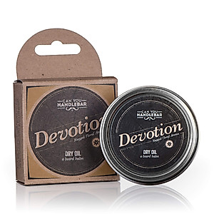 CanYouHandlebar Beard Balm for Men, Dry Oil Beard Wax, Natural Beard Care Conditioner Moisturizer Softener Grooming Products, Patchouli & Floral Scent, 2 oz Stainless Steel Tin