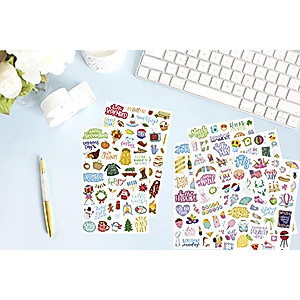bloom daily planners New Holiday Seasonal Planner Sticker Sheets - Seasonal Sticker Pack - Over 250 Stickers Per Pack!