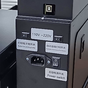 PEIXU A4 XP600 UVV DTG/DTF Printer with EPSON Technology | 2880dpi Precision for Phone Cases, Acrylic, Metal, Leather, Golf Balls & Bottles | Vacuum Suction Platform 22x33x15cm with Bottle Holder