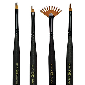 Fan Wisp Size 10/0 High Detailing Art Paint Brush