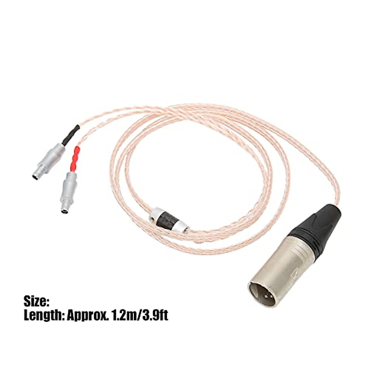 Yoidesu Headphone Cord, HiFi Headphone Cable Cable 4 Pin XLR Male Balanced Cable for Sennheiser HD800 HD800S HD820 1.2m/3.9ft