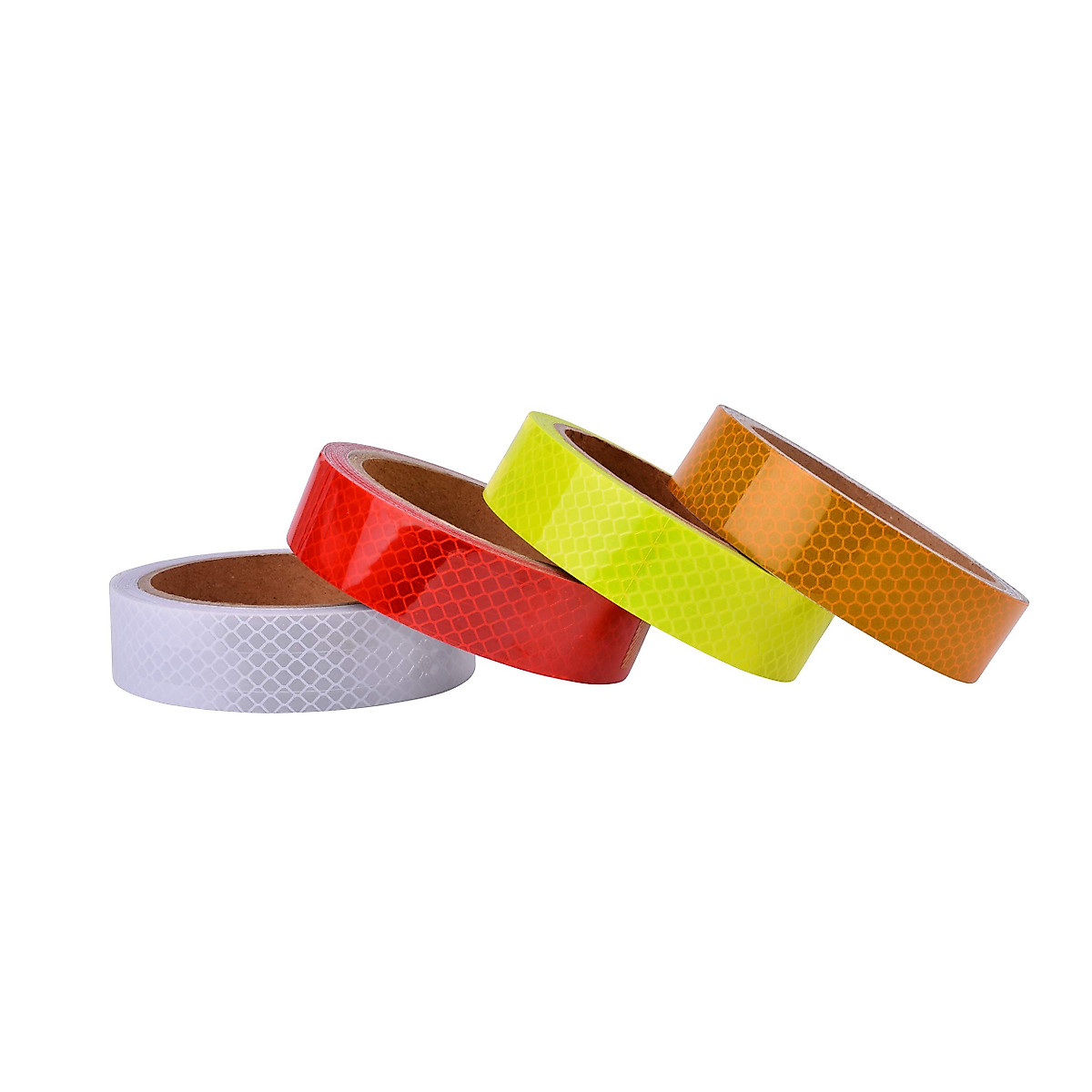 Qomovo DOT High-Intensity Fluorescent Yellow Reflective Tape Conspicuity Safety Warnning Adhesive Tape(1in x 15ft)