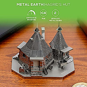 Fascinations Metal Earth Harry Potter Metal Earth Hagrid's Hut 3D Metal Model Kit