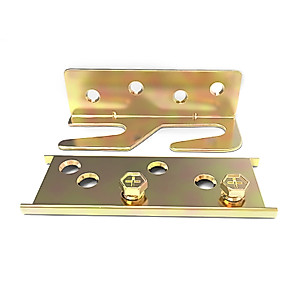 Bed Rail Brackets 4PCS Bed Frame Brackets for Rails Heavy Duty Non Bed Frame Hardware Kit for Wood Bed Connectors Hold Plates for Headboards Footboards
