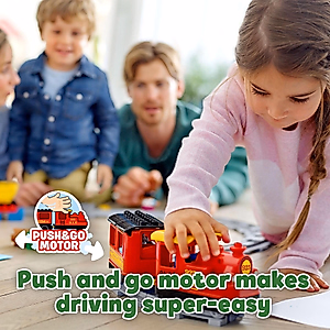 LEGO DUPLO Town Steam Train Set - Battery Powered Remote Control Train Toys for Toddlers - Learning Toy for Boys, Girls, and Kids 2-5 - Gifts for Birthdays & Holidays - 10874