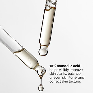 The Ordinary Mandelic Acid 10% + HA, Gentle Exfoliating Serum for Clarity and Hydration, 1 Fl Oz
