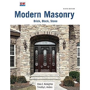 Modern Masonry: Brick, Block, Stone