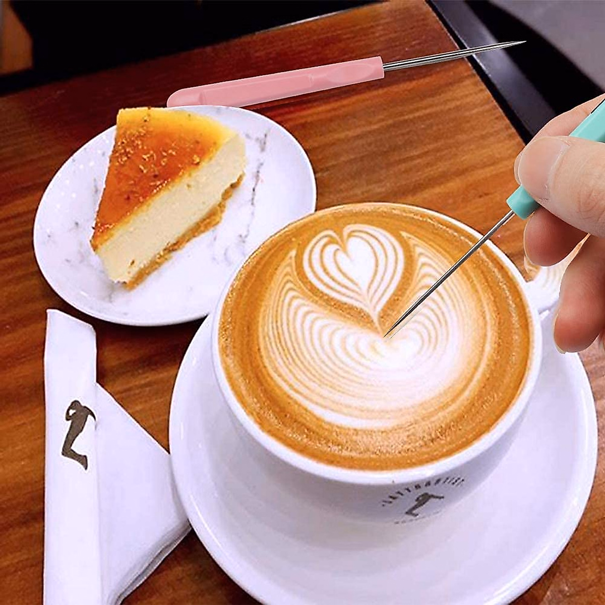 4Pcs 5.2 Inches Sugar Stir Needle, Cookie Scribe Needles Cake Decorating Needle Tool Cookie Decoration Supplies Mother's Day Gifts for Baking Lovers