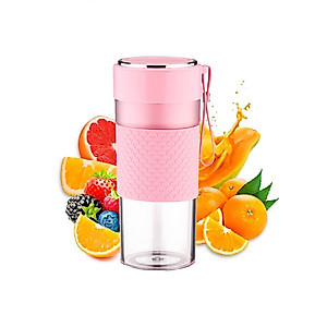 Portable Blender 300ml - Waterproof Personal Blender for Shakes and Smoothies - Type-C USB Rechargeable Mini Blender - Sharp Blades, BPA-Free Jar - Modern Colors - Elegant Cordless Travel Blender
