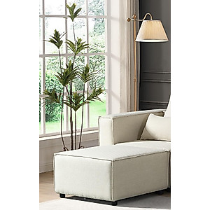 BIOEVER Sofa Modular Sectional Couches Convertible Sofa with Ottoman U Shaped Modern Sofa Sectionals for Living Room,Bedroom and Office(Beige)