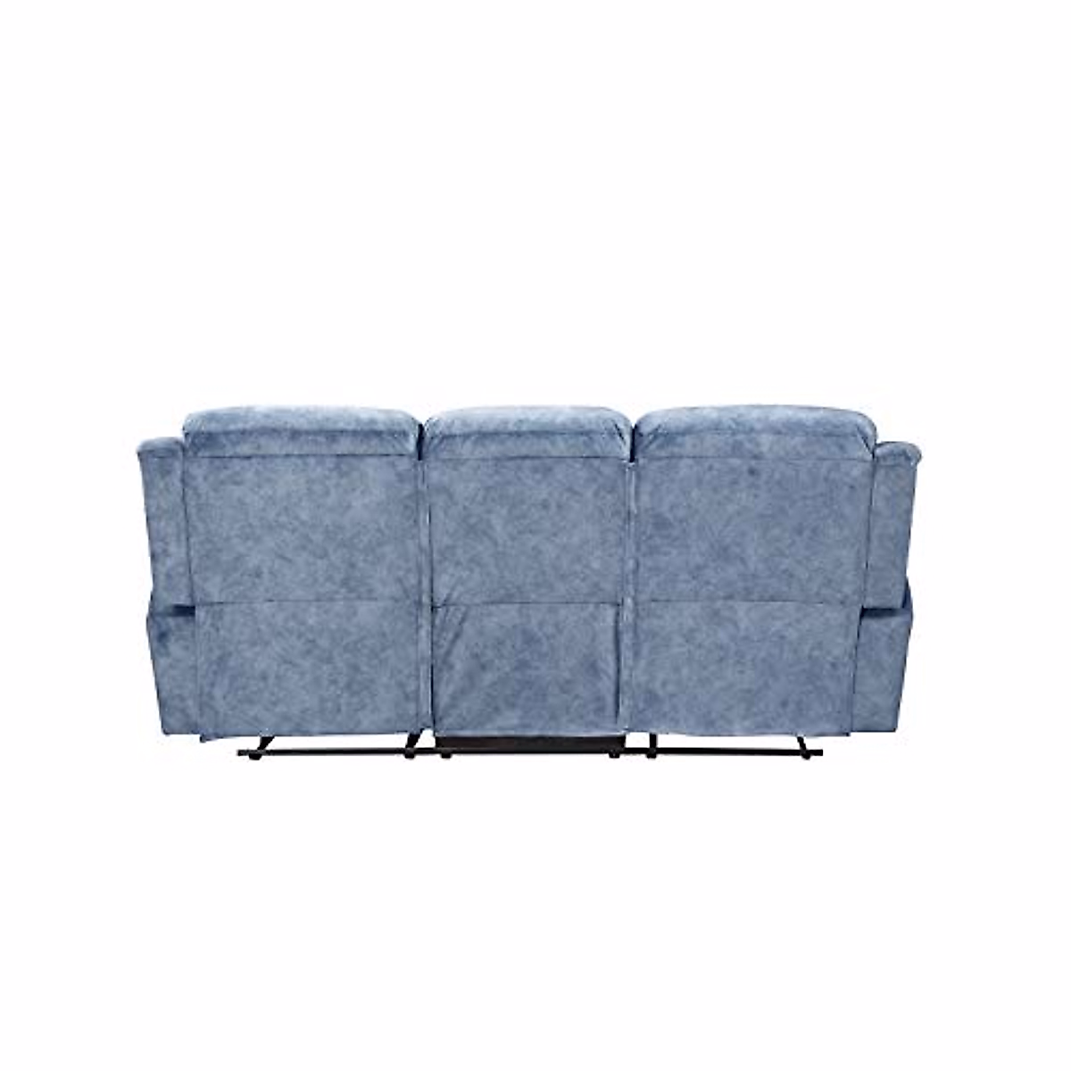 ACME Mariana Loveseat w/Console (Motion) - - Silver Blue Fabric