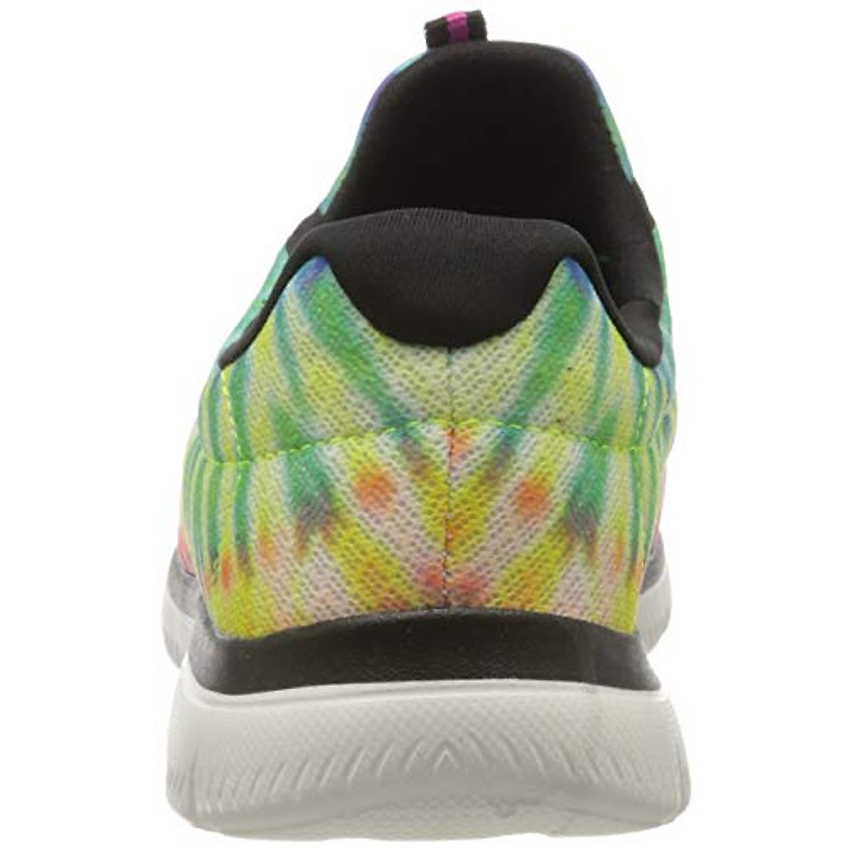 Skechers Women's Summits-Looking Groovy Sneaker, Black/Multi, 8.5 M US