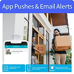 Tonton 5MP Lite H.265 Wired Security Camera System up to 10CH,5 in 1 Hybrid CCTV DVR Recorder for Security Cameras,Easy Remote Access,Smart Motion Detection, APP&Email Push(NO HDD)