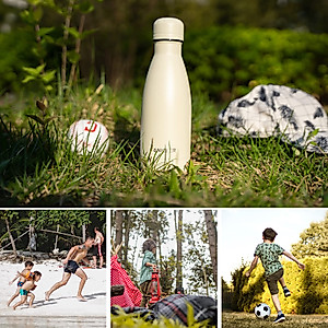 Insulated Water Bottle,YONICOER 12 OZ Double Walled Stainless Steel Metal Water Bottles, Vacuum Thermo Flasks for Daily Use, Sports, Gym, Travel,School