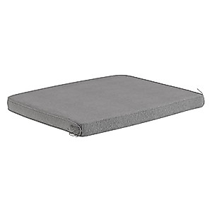 Flash Furniture All- Weather Polyester Fabric Patio Chair Cushion, 1 Pack, Gray