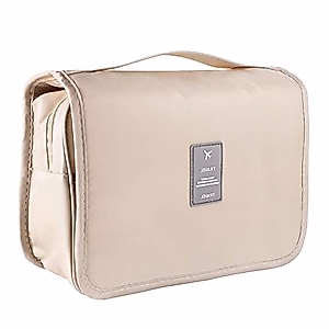 Pengxiaomei Toiletry Bag, Waterproof Hanging Cosmetic Bag Portable Travel Makeup Pouch Bathroom Bag Stocking Stuffers for Women Girls Christmas Gifts(Pink)