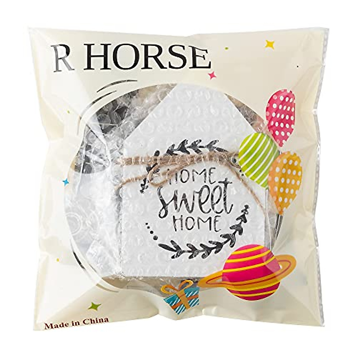 R HORSE 3Pcs Wooden Farmhouse Buffalo Plaid Tiered Tray Decoration Black& White Plaid Rustic Farmhouse Tray Sign Double Printed Farmhouse Shelf Buffalo Plaid Decor for Christmas New Year Photo Prop