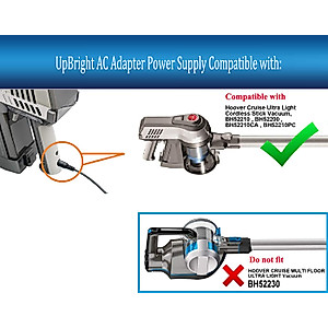 UpBright 26V AC/DC Adapter Compatible with Hoover 440009553 YLJXA-T260040 BH52210 BH52210CA BH52210PC BH52200 BH52212 Battery 440009633 21.6V Vac Vacuum Cleaner YLS0121A-E260040 Power Supply Charger