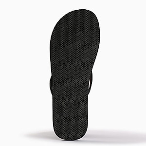 Flip Flops for Women Sandals Beach Summer Casual Comfortable PU Strap Black