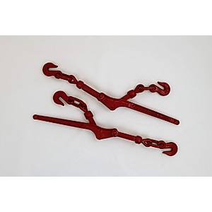 5/16" X 10’ G70 Chains (2) and Chain Binders - Load Binders (2)