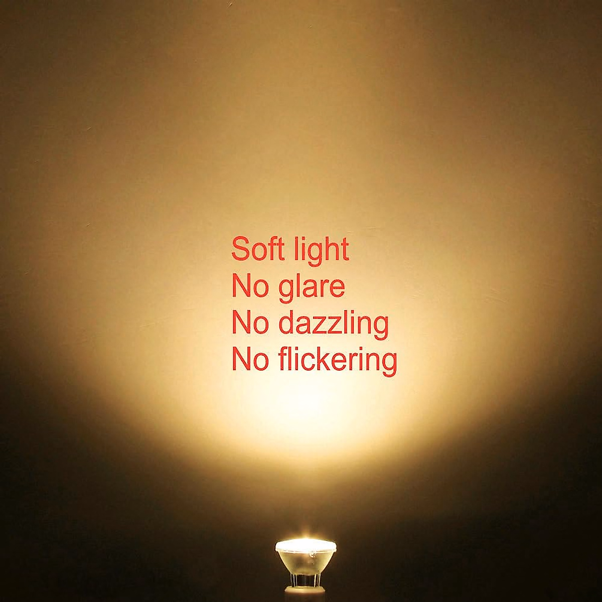 8W PAR20 LED Warm White 3000K Dimmable,Range Hood Light Bulbs,Indoor/Outdoor,Glass Reflector,Waterproof,E26,Recessed Lighting,(75W Halogen Equivalent)