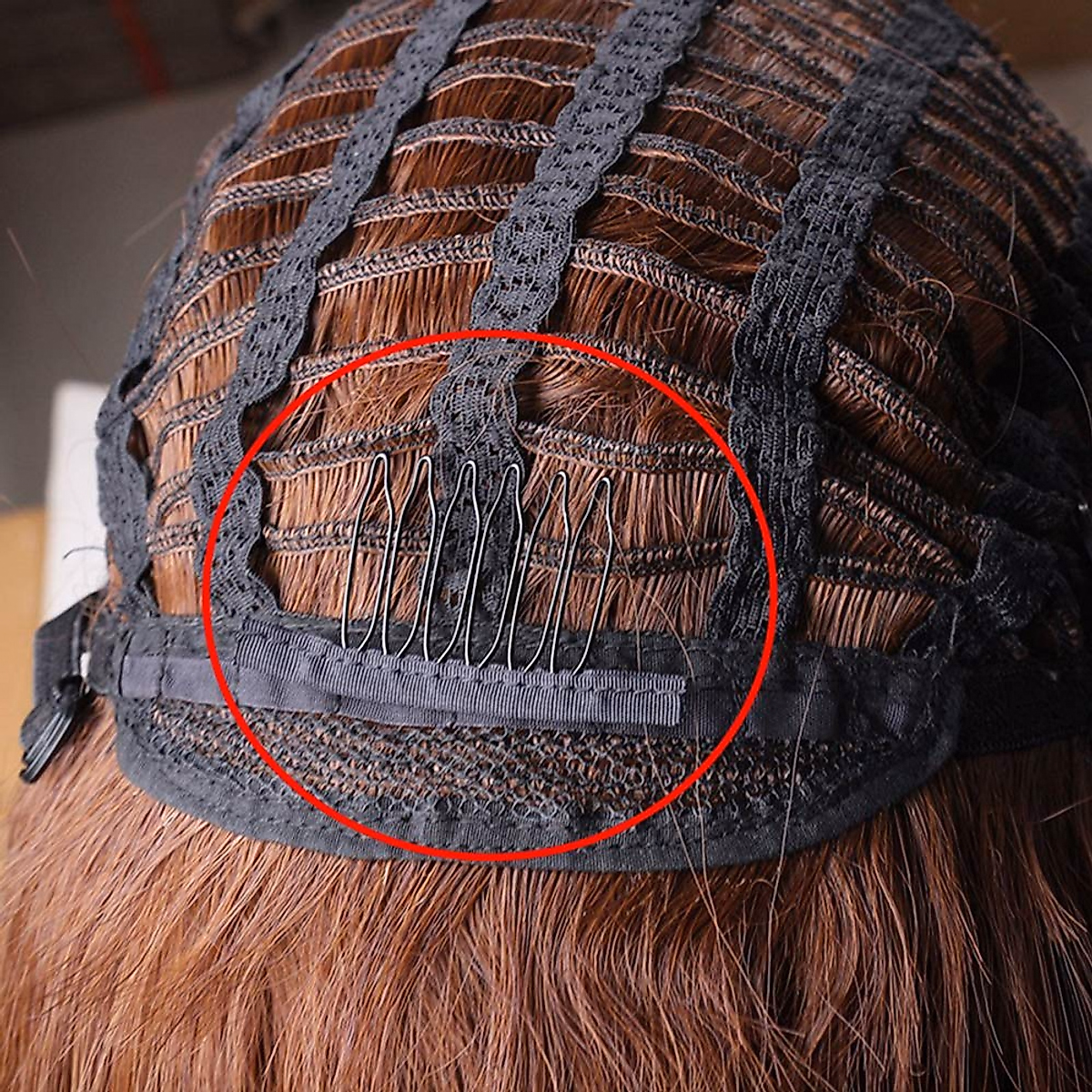 Wig Combs 60 Pcs Black Big Stainless Steel Wig Combs for Making Wigs Metal Wig Clips for Wig Caps Diy