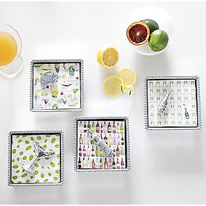 Mariposa Champagne Bottle Napkin Weight Silver Small