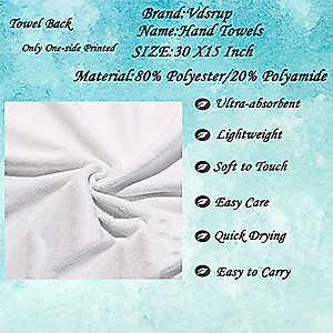 Vdsrup Hummingbird Bird Hand Bath Towel Shower Towels Butterfly Floral Fingertip Bathroom Towel Kitchen Dish Guest Towel Highly Absorbent Soft for Hand Face Gym Spa 30 X 15 Inch