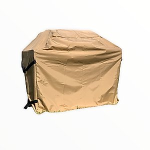 Comp Bind Technology Grill Cover, Compatible with Dyna-Glo 5 Burner Gas Grill Model DGH474CRP, Tan Padded Outdoor and Waterproof Cover Dimensions 55.2''W x 23.9''D x 47''H by Comp Bind
