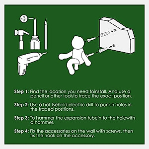 FALEJU 4 Pack Creative Decorative Wall Mounted Hooks for Hanging Scarves, Bags, Purses, Key, Towels and More, Set of 4, Decorative Gift Idea, Various Installation Methods