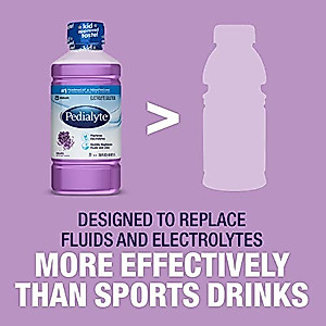 Pedialyte Electrolyte Solution, Grape, Hydration Drink, 1 Liter