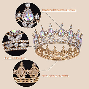 Princess Crowns and Tiaras for Little Girls - Crystal Princess Crown, Birthday, Prom, Costume Party, Queen Rhinestone Crowns