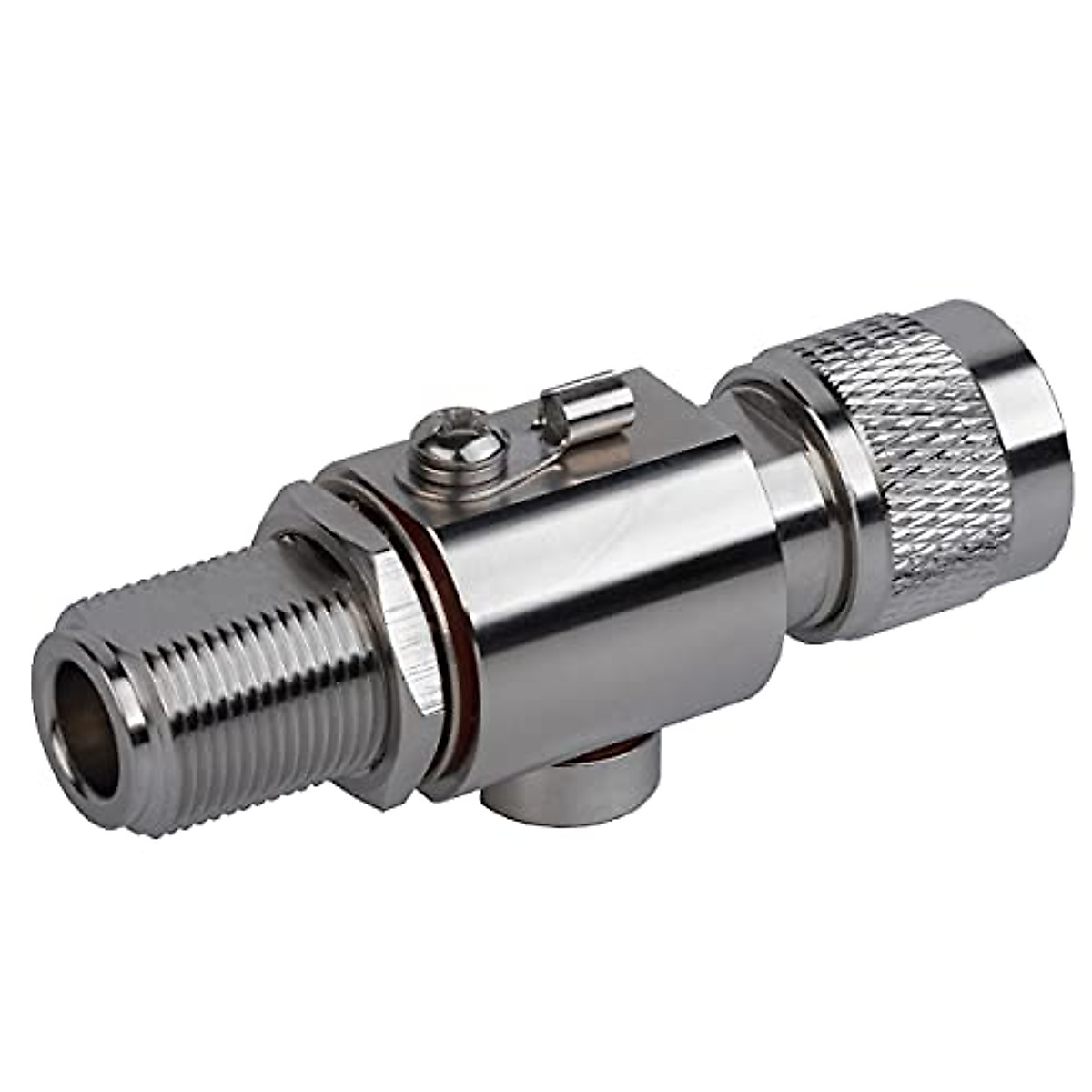 Lightning Arrestor N Type Male to Female Frequency 0-6 GHz 50 ohm, 90V Gas Discharge Tube,Lightning Protection Arrestor Converter (Lightning arrestor 6G N Male to Female)