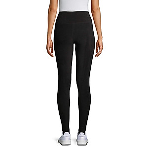 Cuddl Duds ClimateRight Women's Stretch Fleece Base Layer Legging - High Rise Waist - S Black
