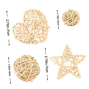 ABOOFAN 24 Pcs Pet Teething Takraw Ball Small Pet Chew Toy Hamster Toy Guinea Pig Boredom Breaker Exercise Teeth Care Toy Hamster Chew Toy Budgie Chew Toys Rabbit Rattan Hamster Supplies