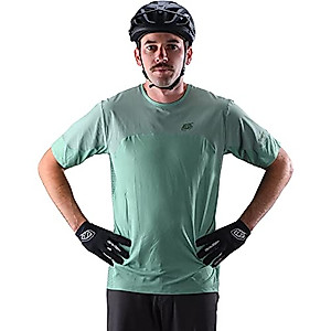 Troy Lee Designs Cycling MTB Bicycle Mountain Bike Jersey Shirt for Men, Drift Jersey SS (Glass Green, Large)