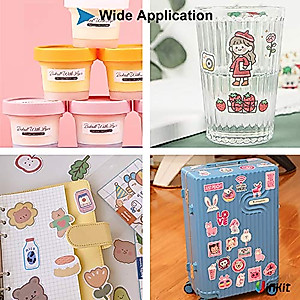 Uinkit Glossy Sticker Paper for Inkjet Printer Printable Vinyl White Cricut Waterproof Permanent Adhesive Waterproof Car Bumper Sticker 8.5x11 inches Letter Size 20 Sheets label